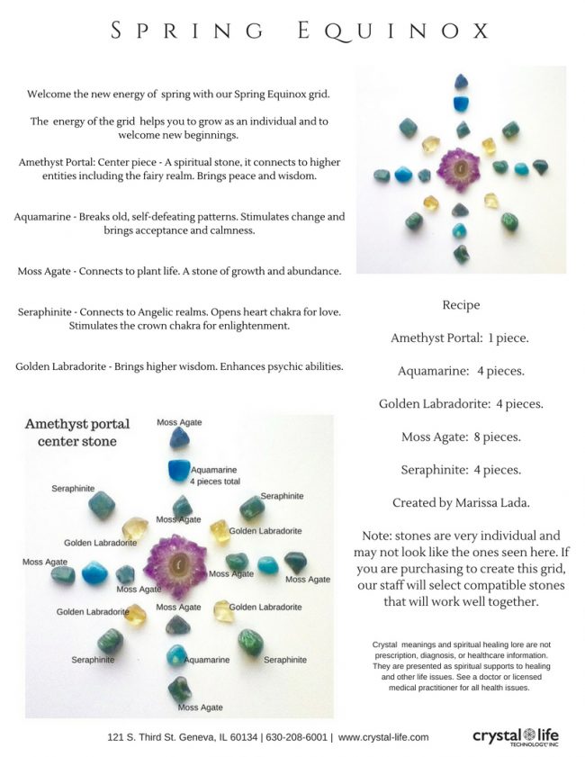 Crystal Grid for the Spring Equinox | Crystal Life Technology, Inc.