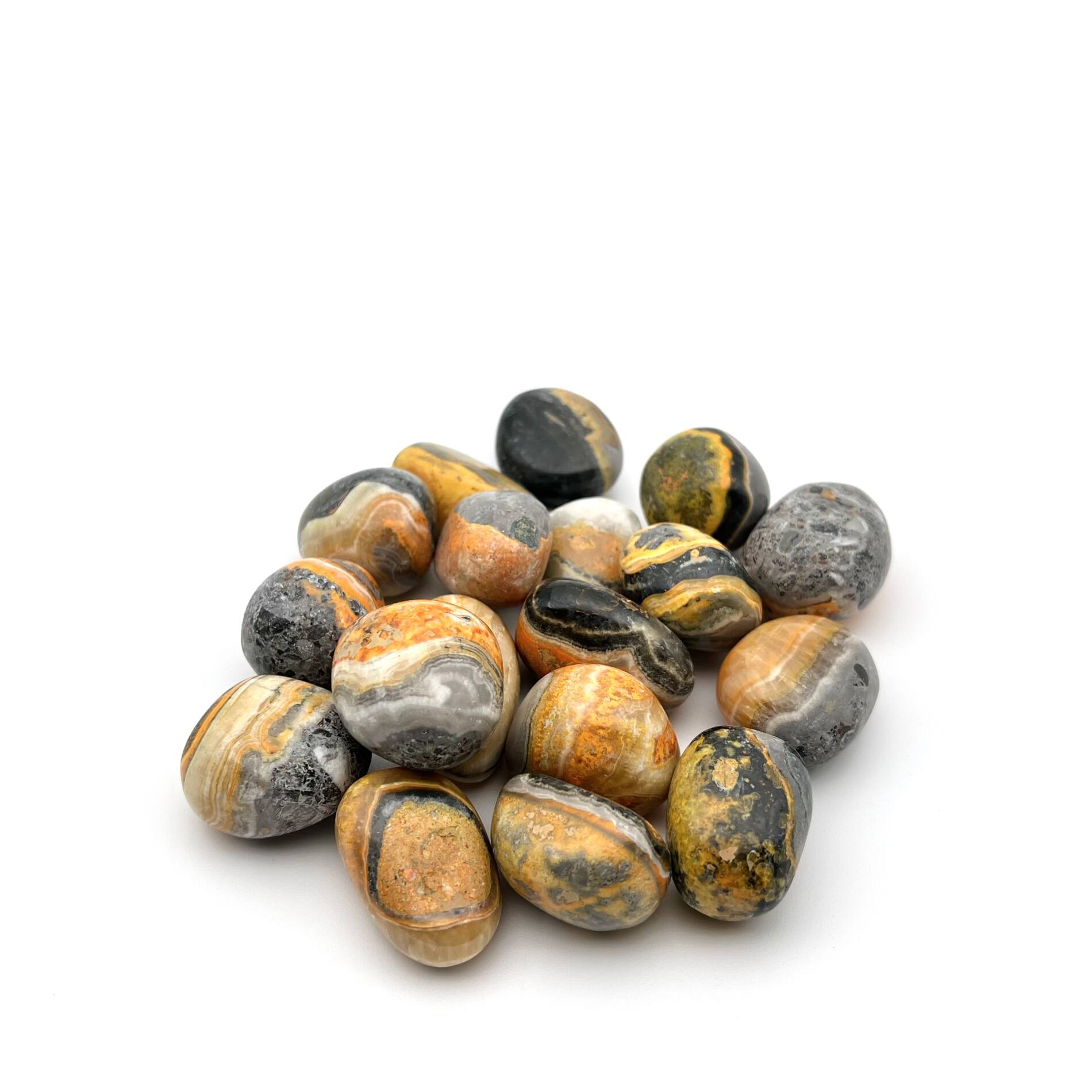 Bumble Bee Jasper - Tumbled Stone | Crystal Life Technology, Inc.