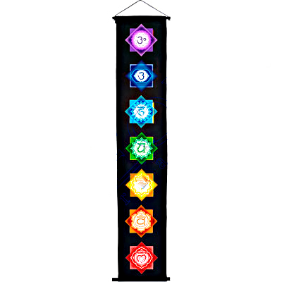 Chakra Banner Black | Crystal Life