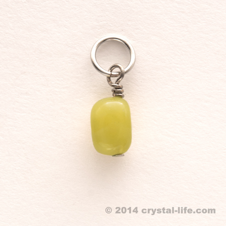 Jade Pendant | Olive Jade Nugget 3/8" | Crystal Life Technology, Inc
