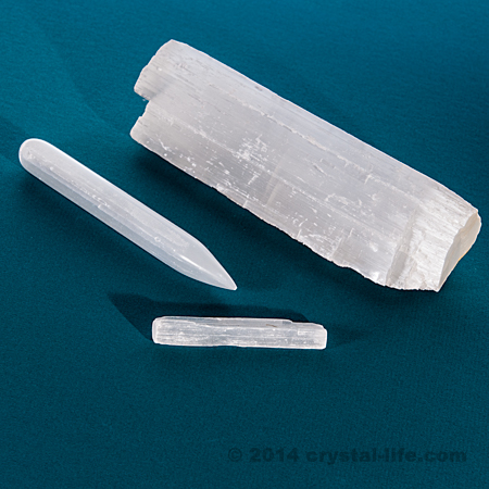 Selenite Logs and Raw Wands | Crystal Life Technology, Inc.