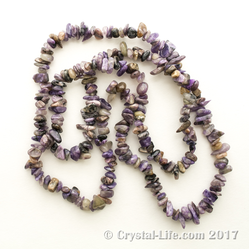 Charoite Chip Necklace | Crystal Life Technology, Inc