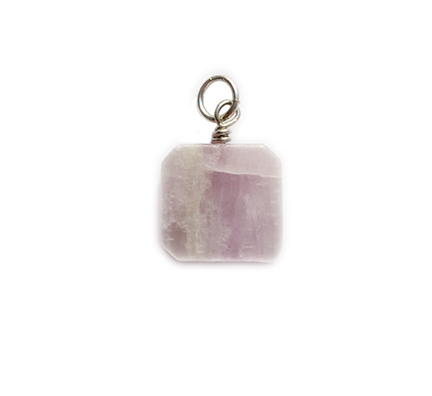 Kunzite | Square Pendant from Crystal Life Technology
