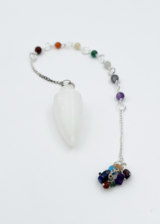 Selenite - Pendulum Crystal Life Technology Pendulums Dowsing