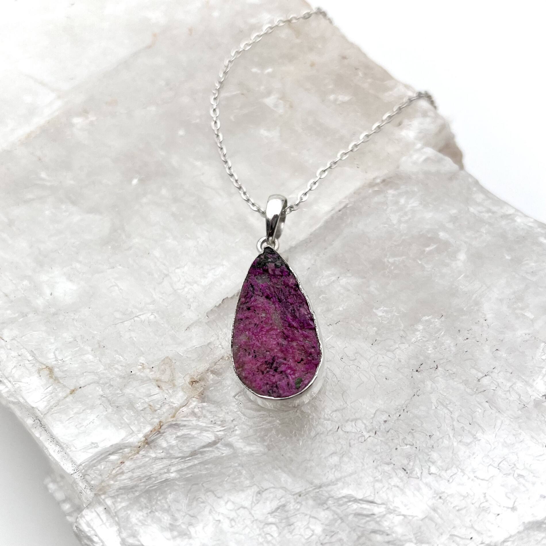 Cobalto Calcite Pendant | 1" Bezel | Crystal Life Technology Inc.