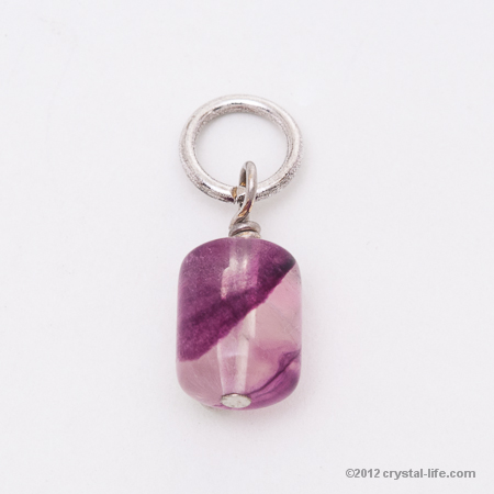 Fluorite Pendant | Purple | Rod 3/8" | Crystal Life Technology, Inc