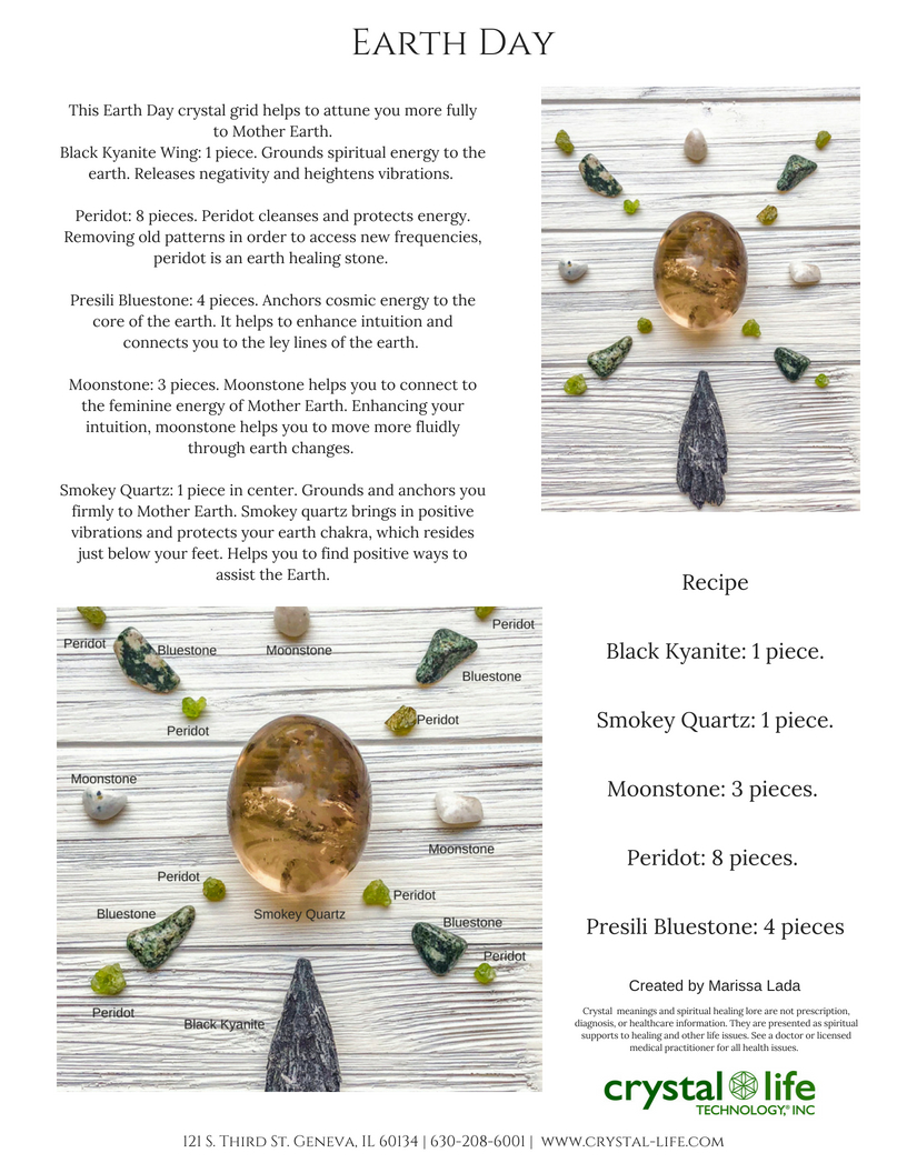 Earth Day Crystal Grid | Environmental Grid | Crystal Life Technology, Inc.
